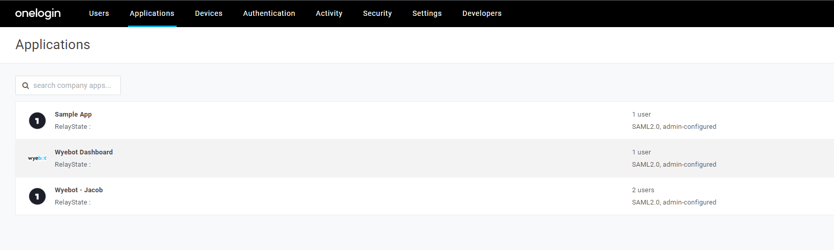 Configuring SAML SSO with OneLogin | Wyebot Docs