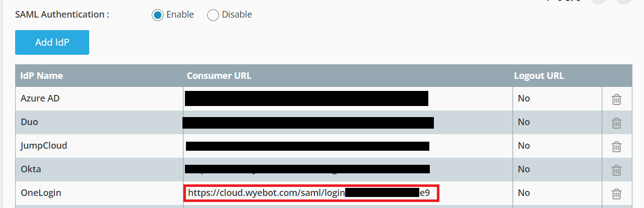 Configuring SAML SSO with OneLogin | Wyebot Docs